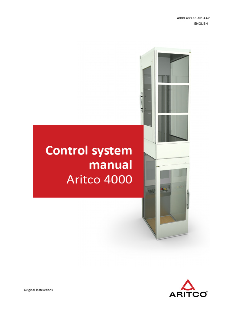 Control System Manual 4000 En | PDF | Elevator | Electrical Connector