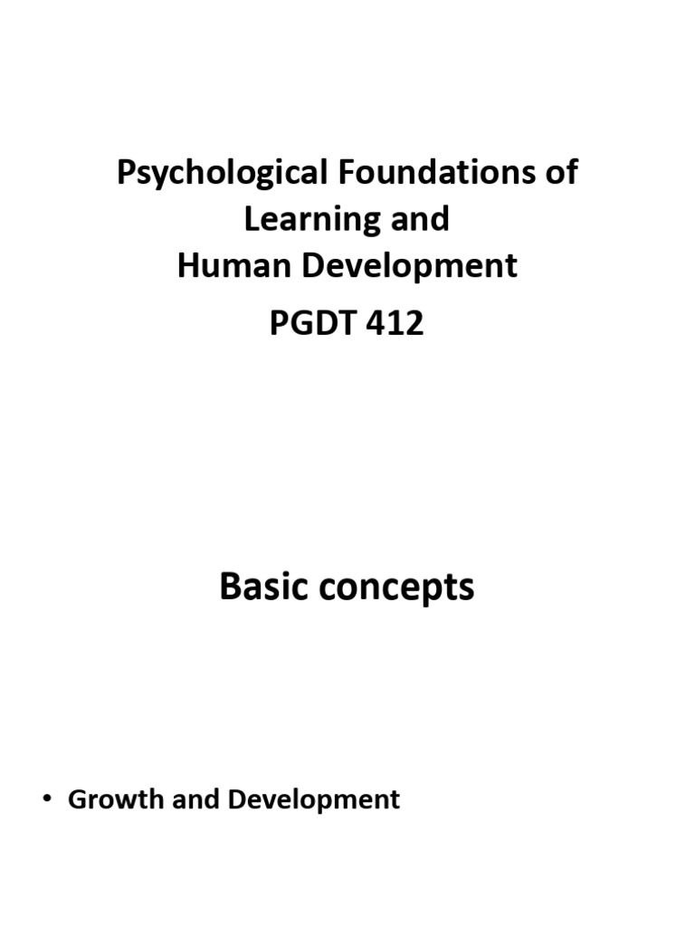 Foundations - Chapter 1 - Psychology PPT 2022 | PDF | Adolescence | Developmental Psychology