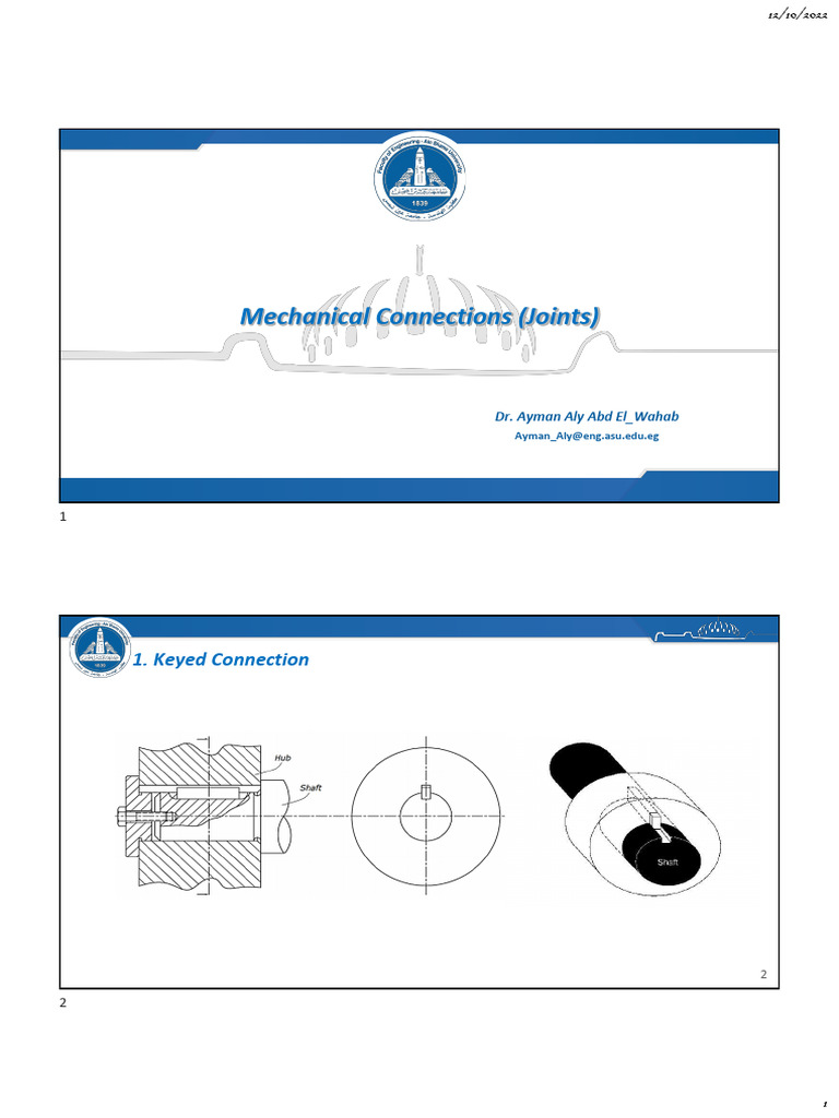 Lecture 9_Mechanical Connections_Updated | PDF | Lever | Mechanical ...