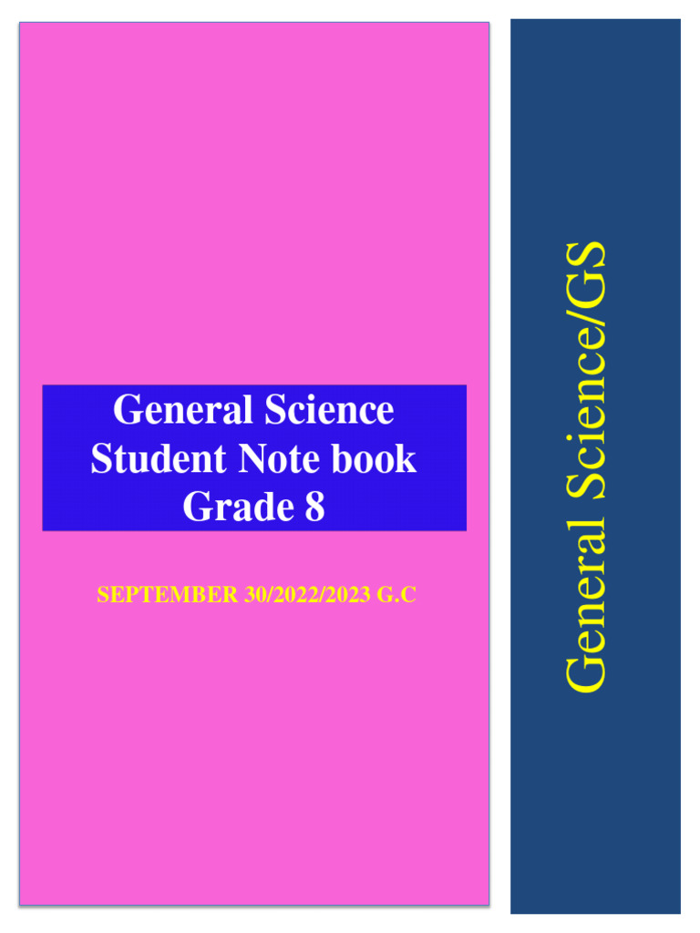 Grade 8 General Science Notebook | PDF | Proton | Atomic Nucleus