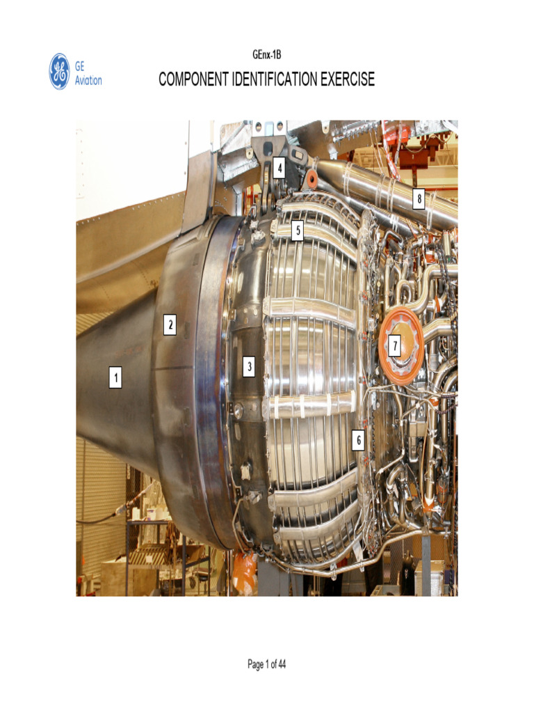 GEnx-1B Component Identification Guide | PDF | Valve | Engines