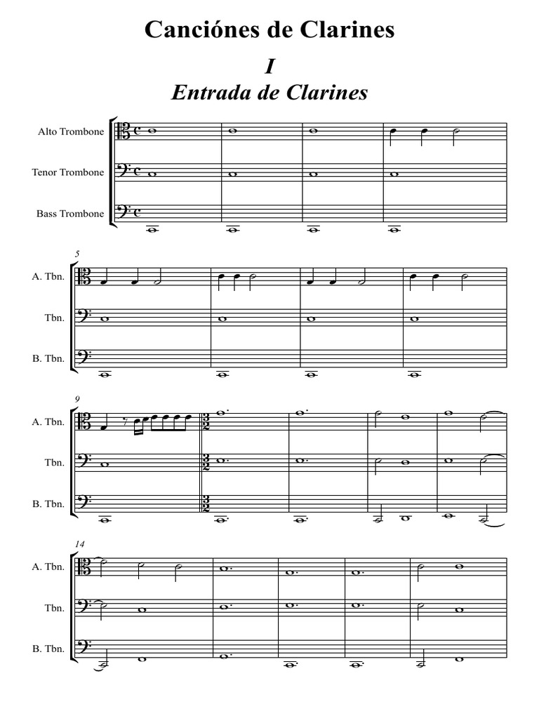 Canciones de Clarines - Puzony C | PDF