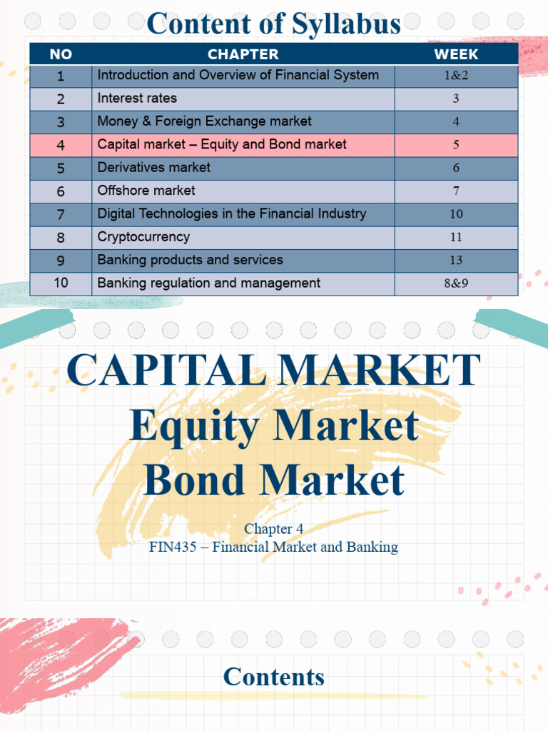Chapter 4 (Capital Market-Equity and Bond Market) | PDF | Stocks ...
