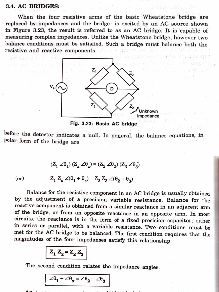 ac bridges | Download Free PDF | Electrical Impedance | Inductor