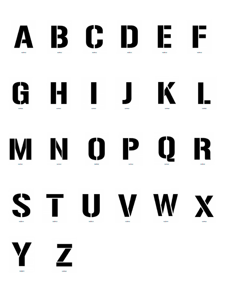 Stencil Alphabets | PDF