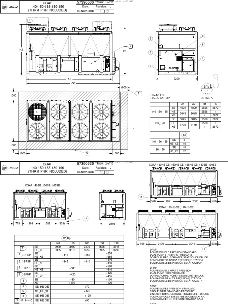 Plan Trane Cgaf | Download Free PDF | Electrical Engineering ...