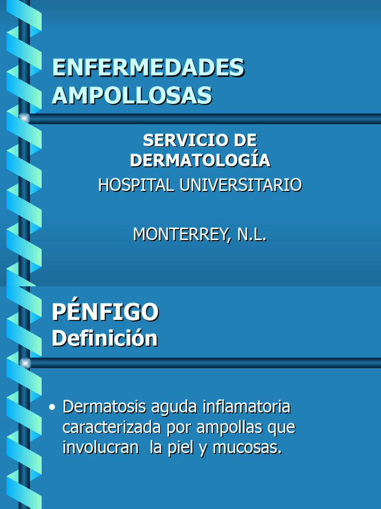 Dermatitis Ampollosas | PDF | Inmunología | Condiciones cutáneas