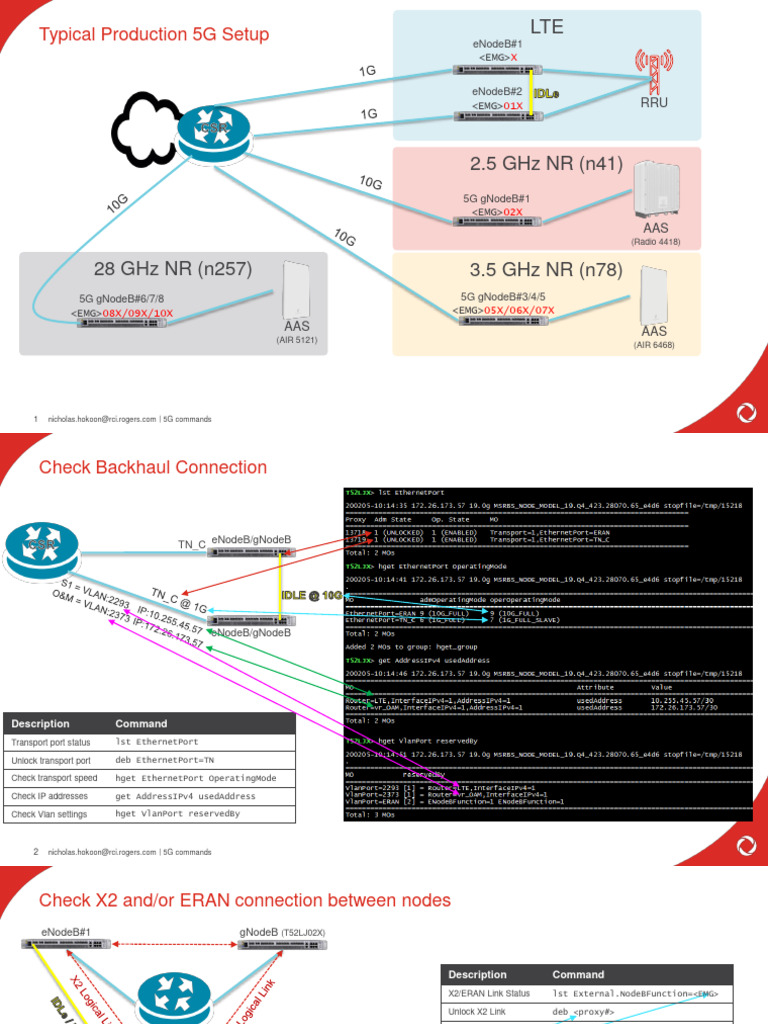 5G gNodeB Command Reference Guide | PDF | Data Transmission | Computer ...