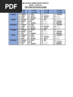 Remedial Time Table | PDF