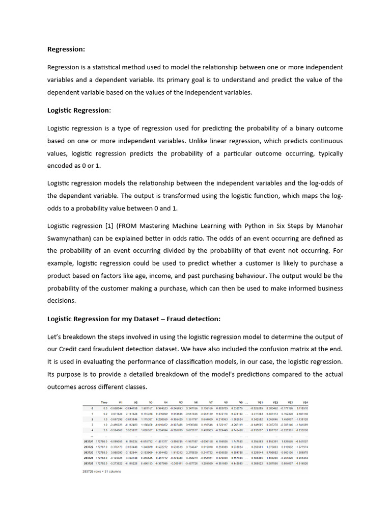 Regression Log | PDF | Logistic Regression | Regression Analysis