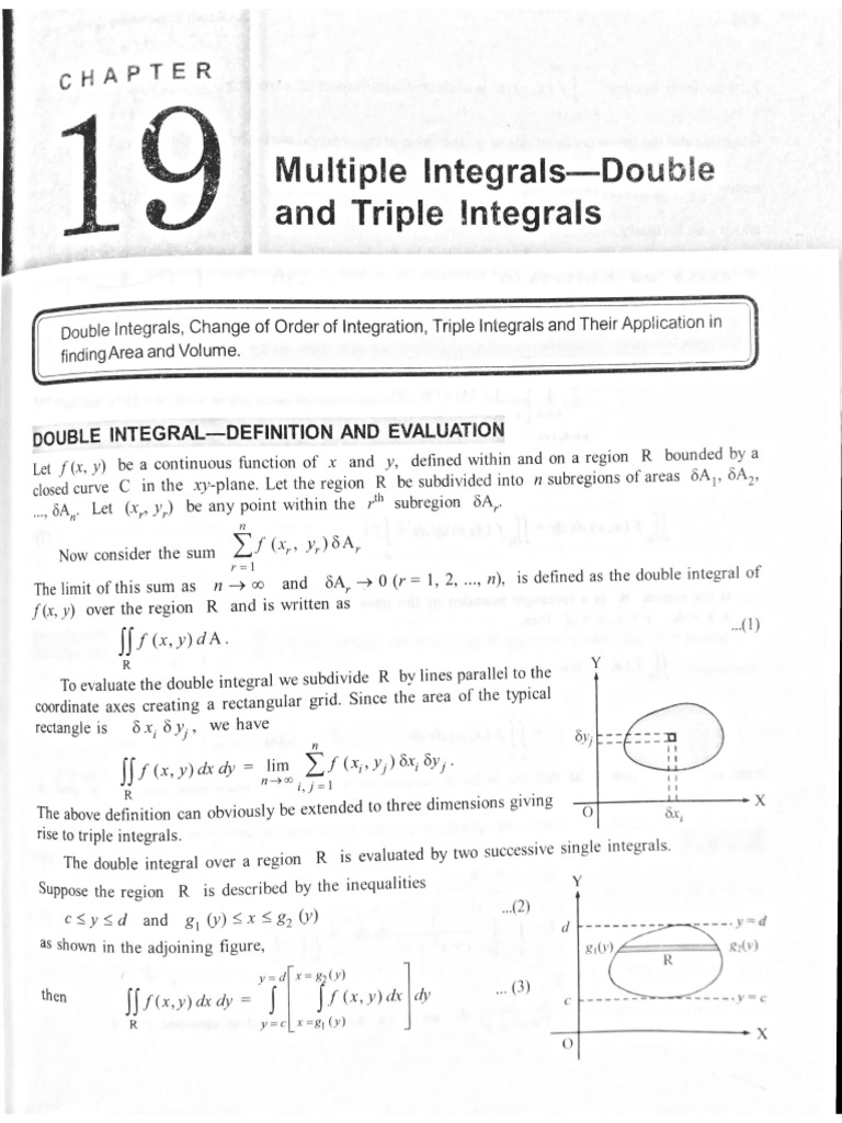 Multiple Integrals 1 Pdf 