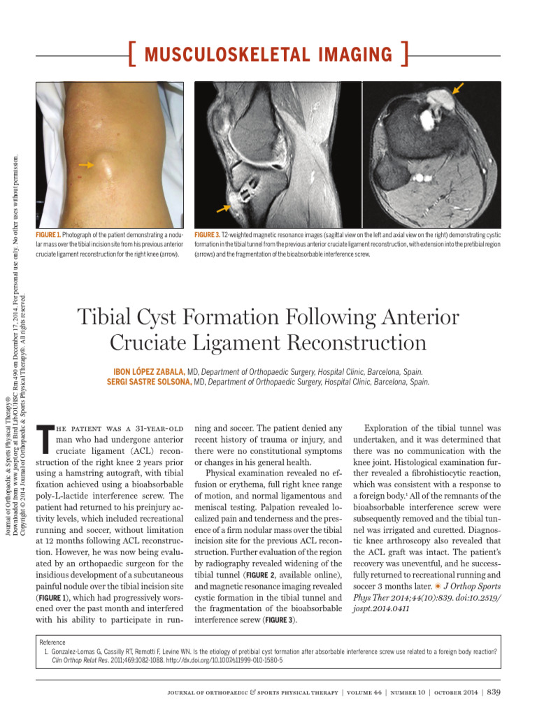 Jospt 2014 0411 | PDF | Knee | Clinical Medicine
