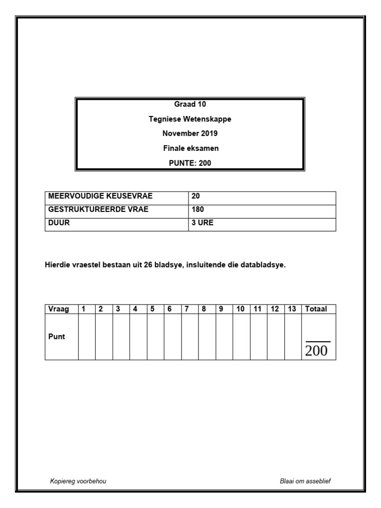 Gr10 TegnWet Nov2019 vr1 | PDF