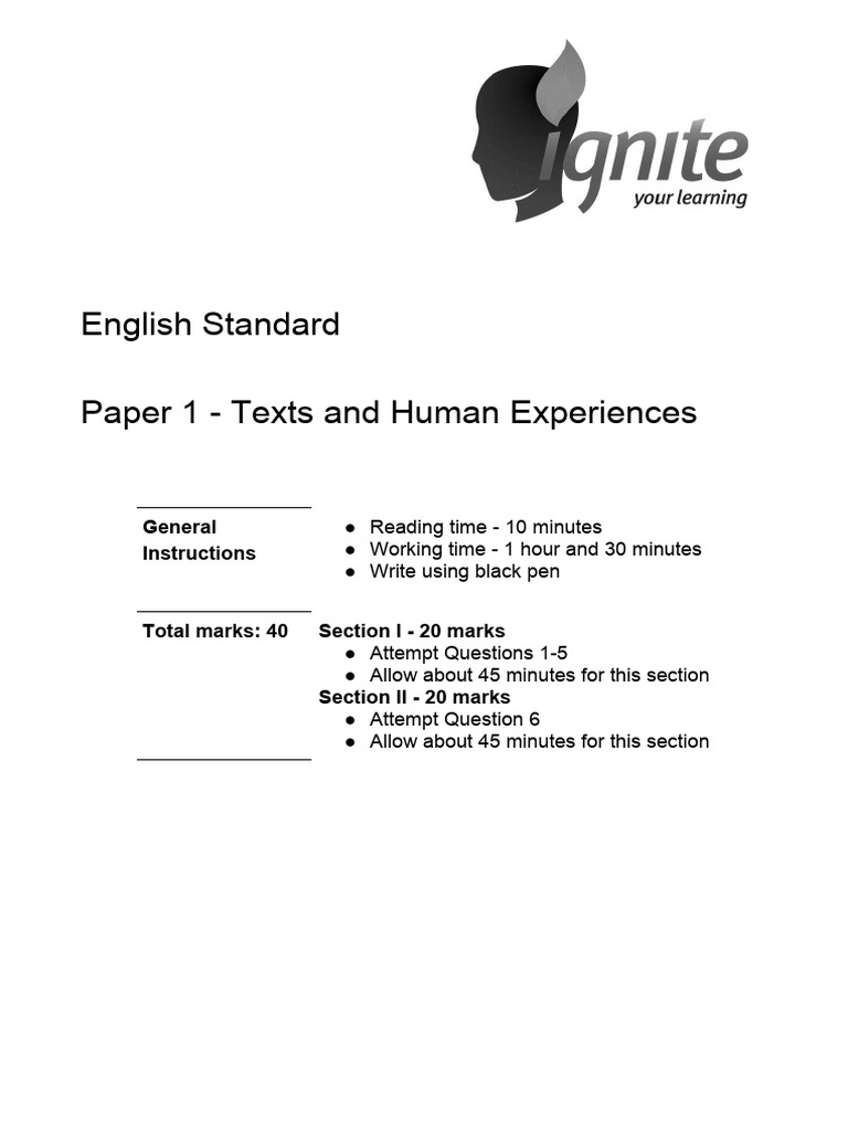 Standard-English-Common-Module-Practice-Paper-2 | PDF