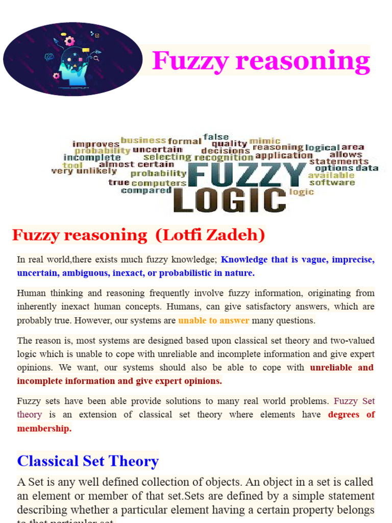 Fuzzy Reasoning | PDF | Fuzzy Logic | Mathematics