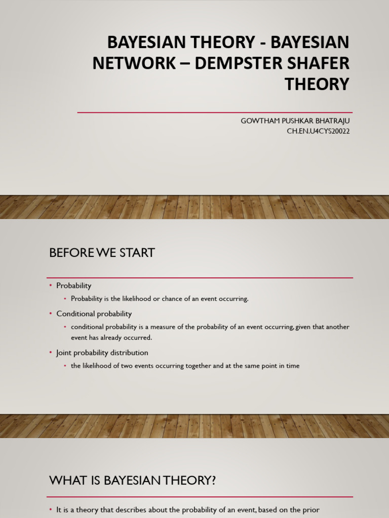 Bayesian Theory - Bayesian Network - Dempster Shafer Theory-AI Seminar | PDF | Bayesian Network ...