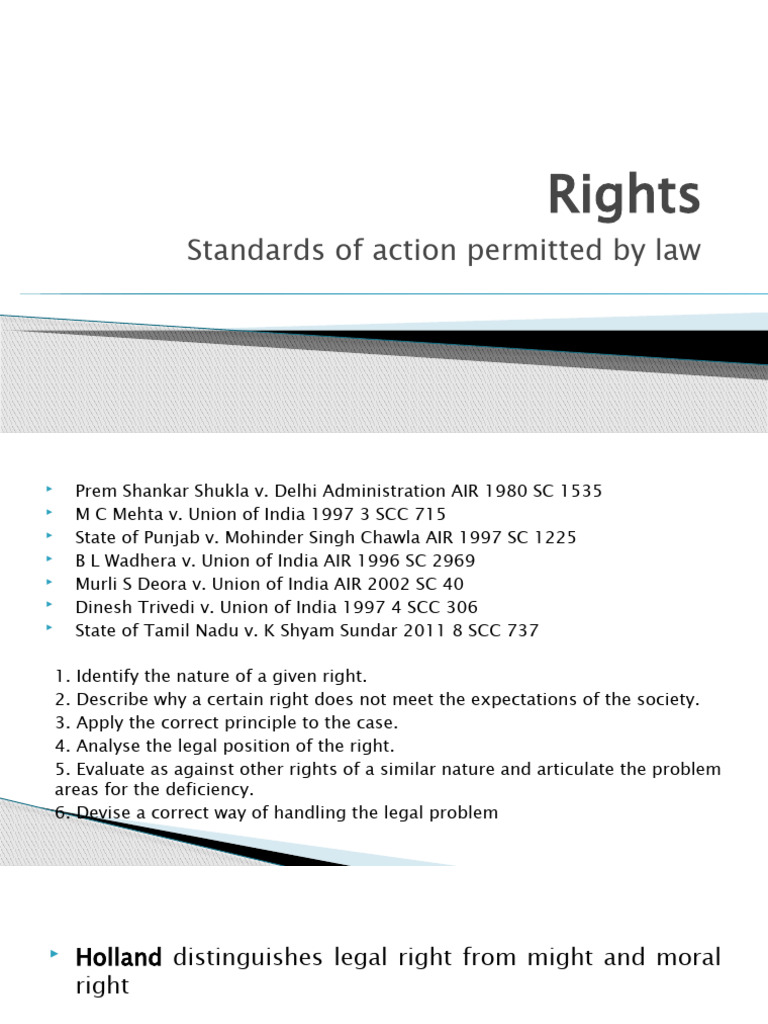 1 Rights | PDF | Rights | Jurisprudence
