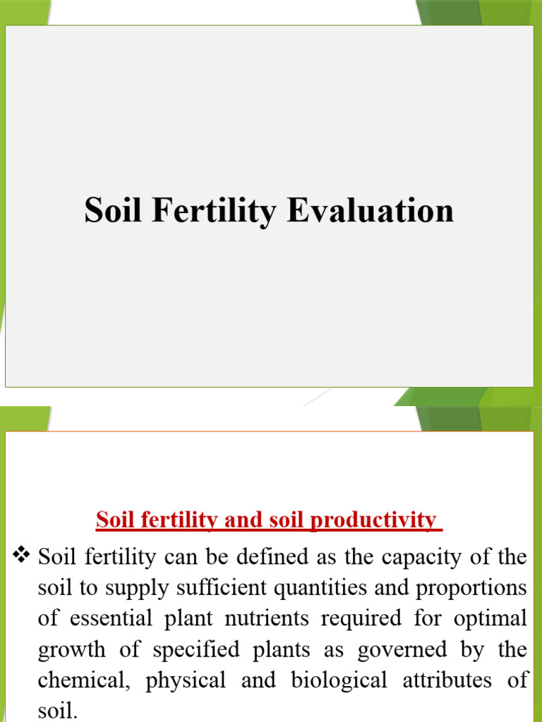 Soil Fertility Evaluation Techniques | PDF | Plant Nutrition | Soil