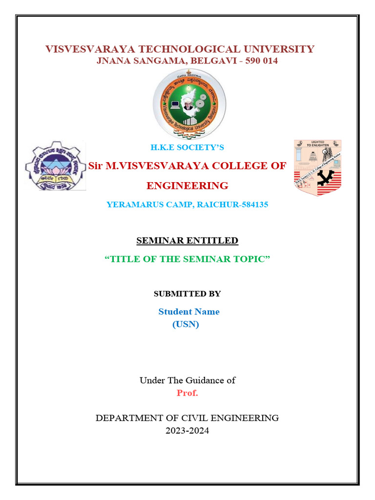 Seminar Report Format | PDF | Engineering
