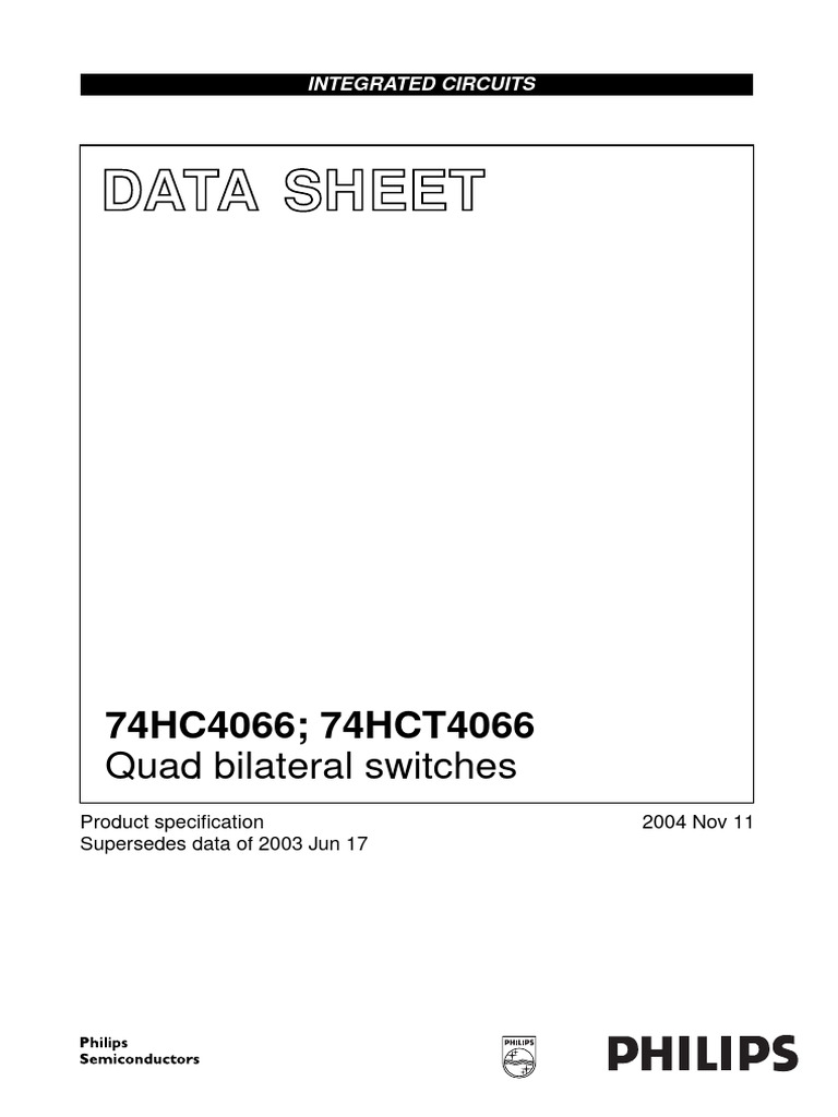 74HC HCT4066 5 | PDF | Capacitor | Electrical Engineering