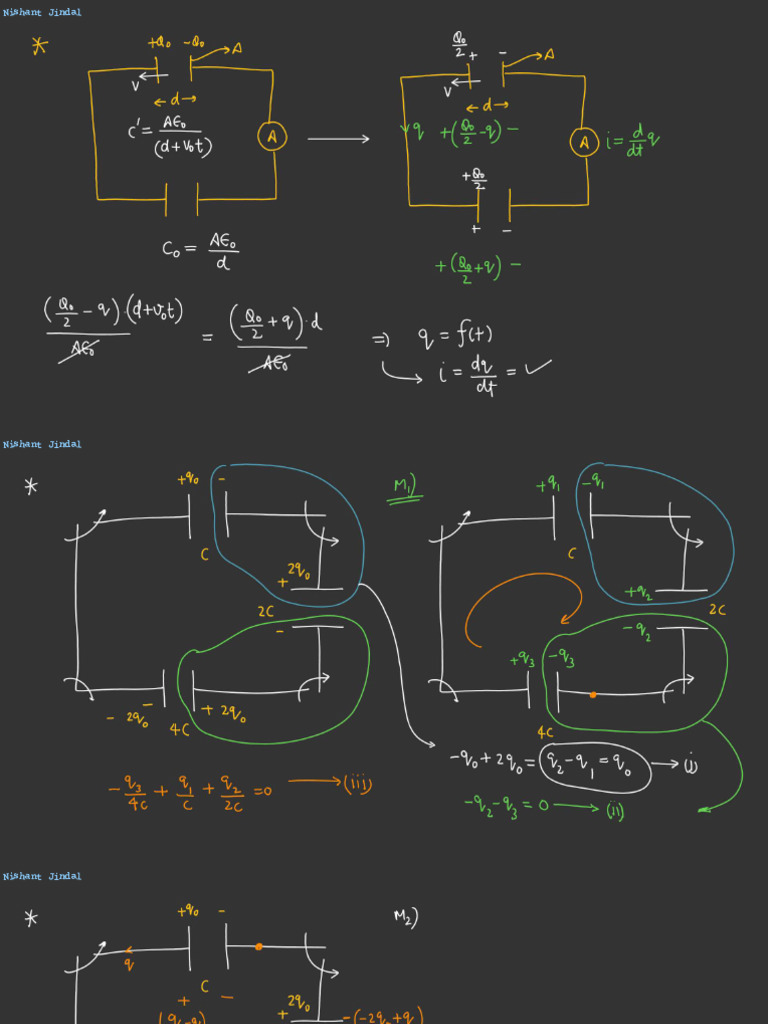 Capacitor L-04 (Class Notes) NJ - 247 | PDF