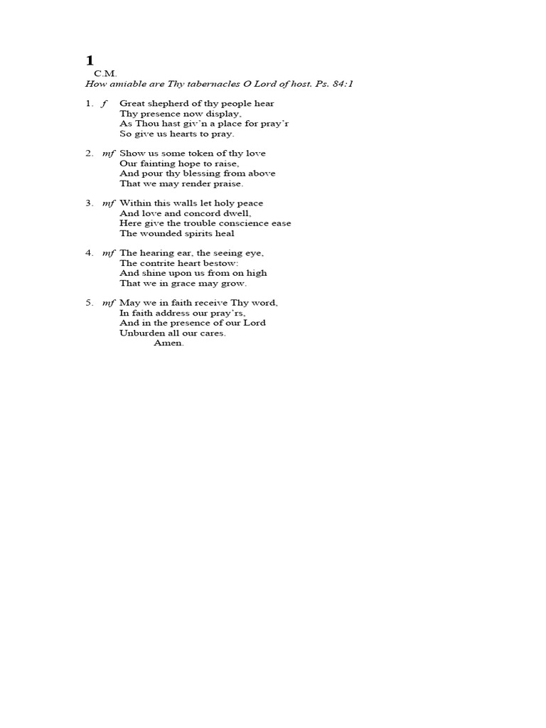 English Hymn 1 - 100 | PDF | Religious Belief And Doctrine