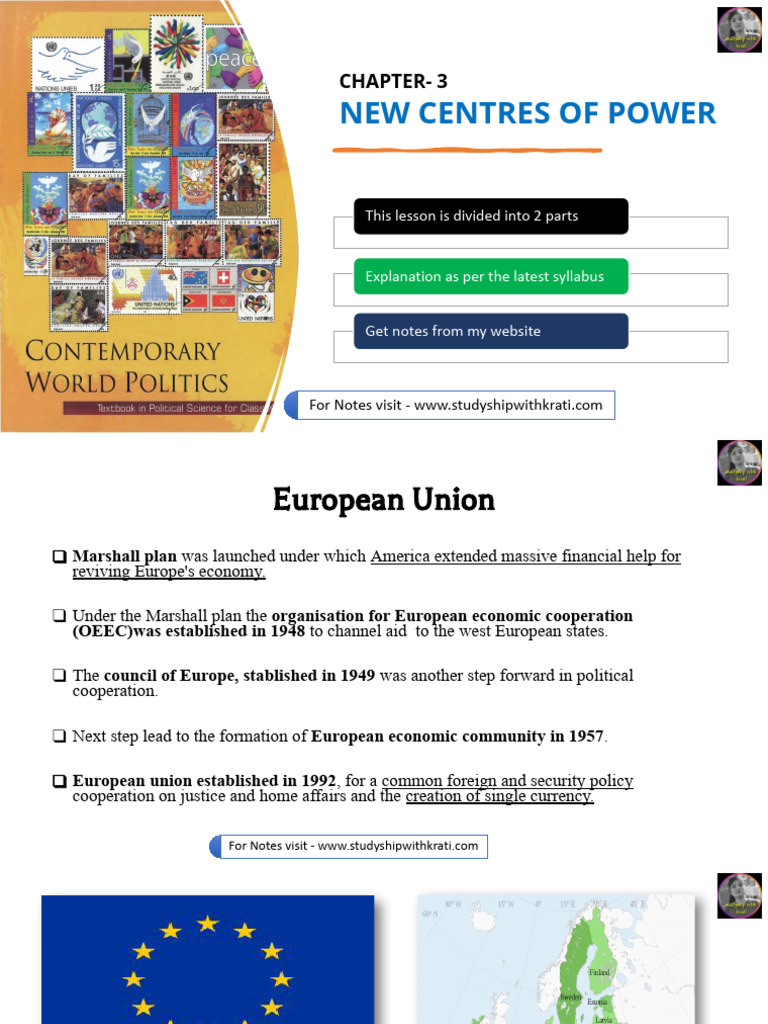 SWK NEW CENTRES OF POWER NOTES .pptx | PDF | European Union | China