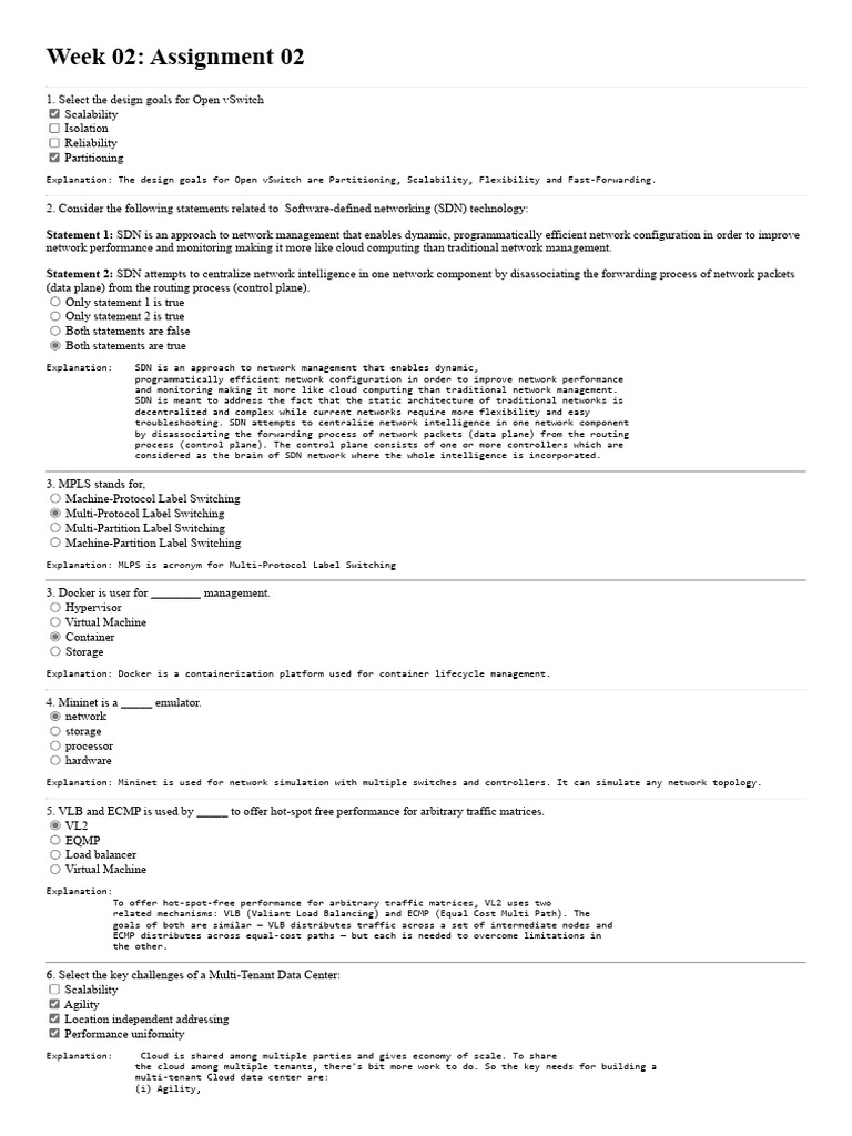 Solution Cs09 Week 02 Assignment 02 | PDF | Computer Network | Information And Communications ...