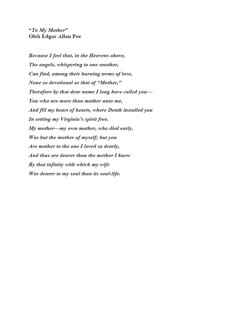 Devotion to a Beloved Mother | PDF | Poetry