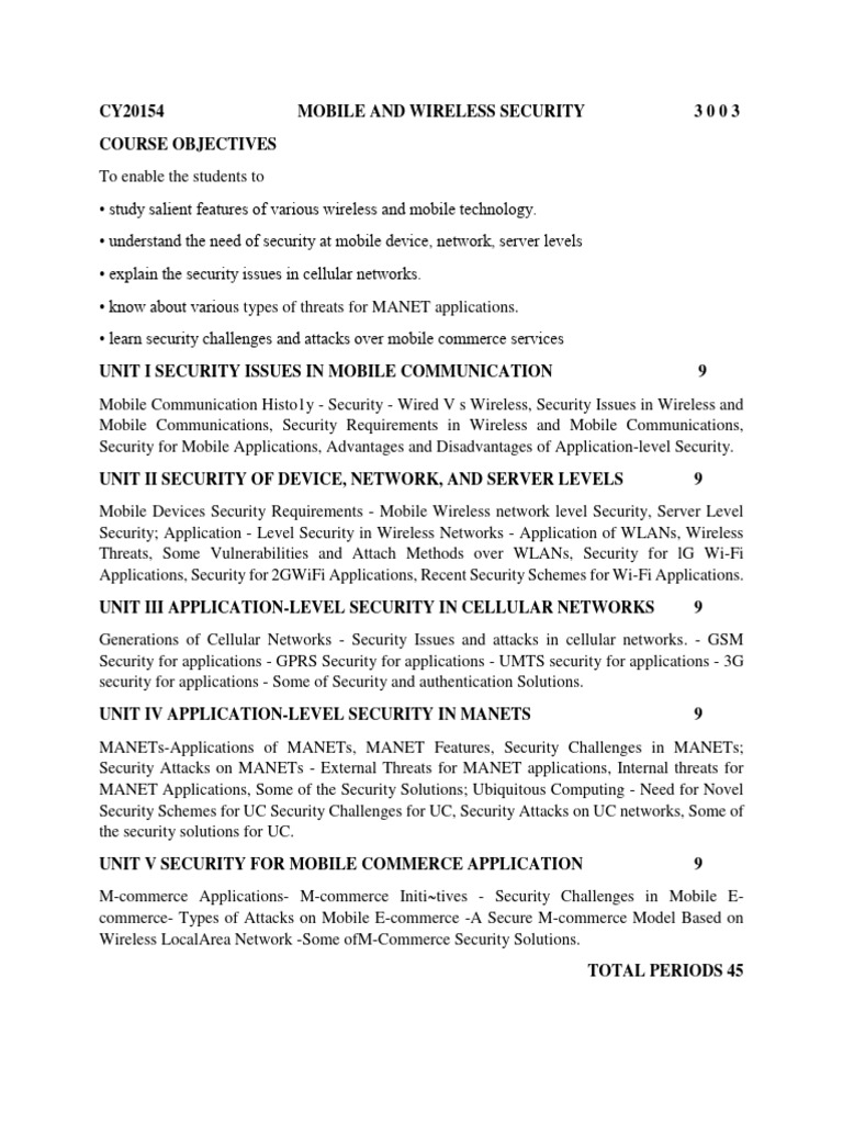 Mobile and Wirless Security | PDF | Wireless Ad Hoc Network | Computer Network