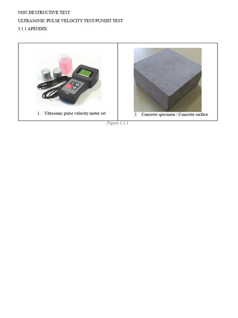NON DESTRUCTIVE TEST | PDF | Concrete | Metrology