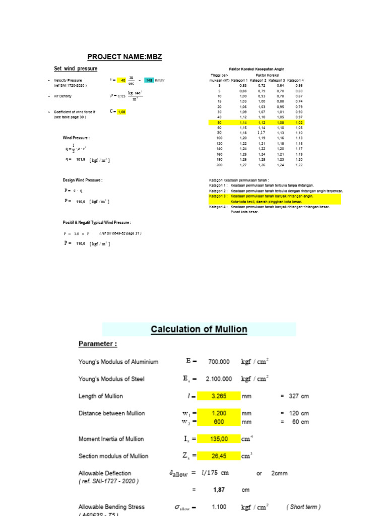 Compile Calculation MBZ | PDF | Bending | Solid Mechanics