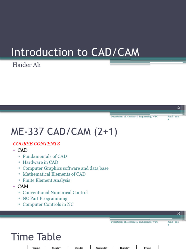 Ch-1 Introduction To CAD | PDF | Computer Aided Design | Mechanical ...