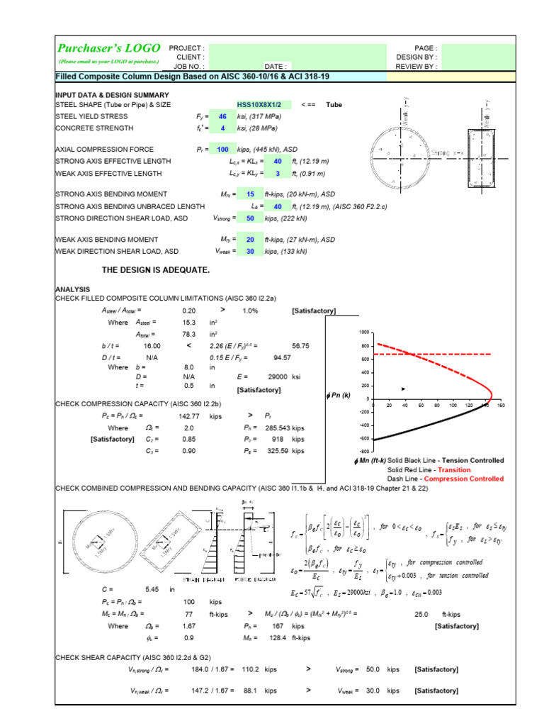 1. Filled Composite Column | PDF | Mechanical Engineering | Building Engineering