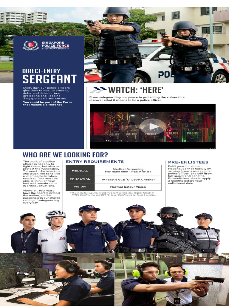 Direct-Entry Sergeant Recruitment Digital Brochure | PDF