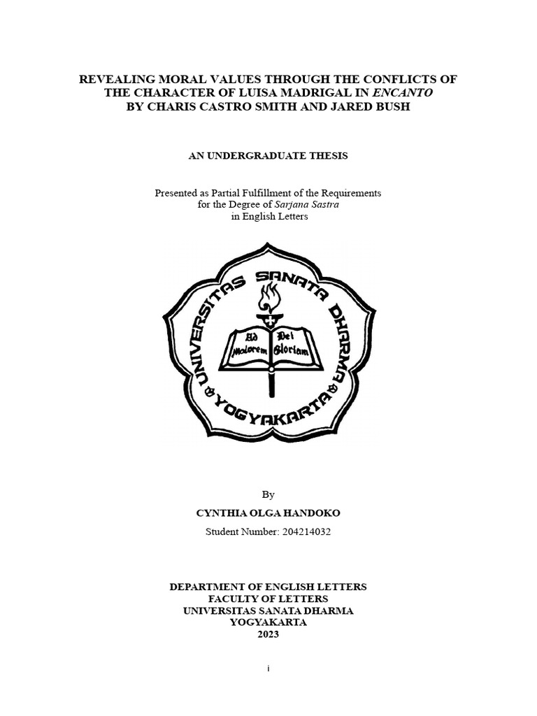 Thesis Cynthia Olga Handoko - 204214032 - Liteature Pak Hir | PDF ...