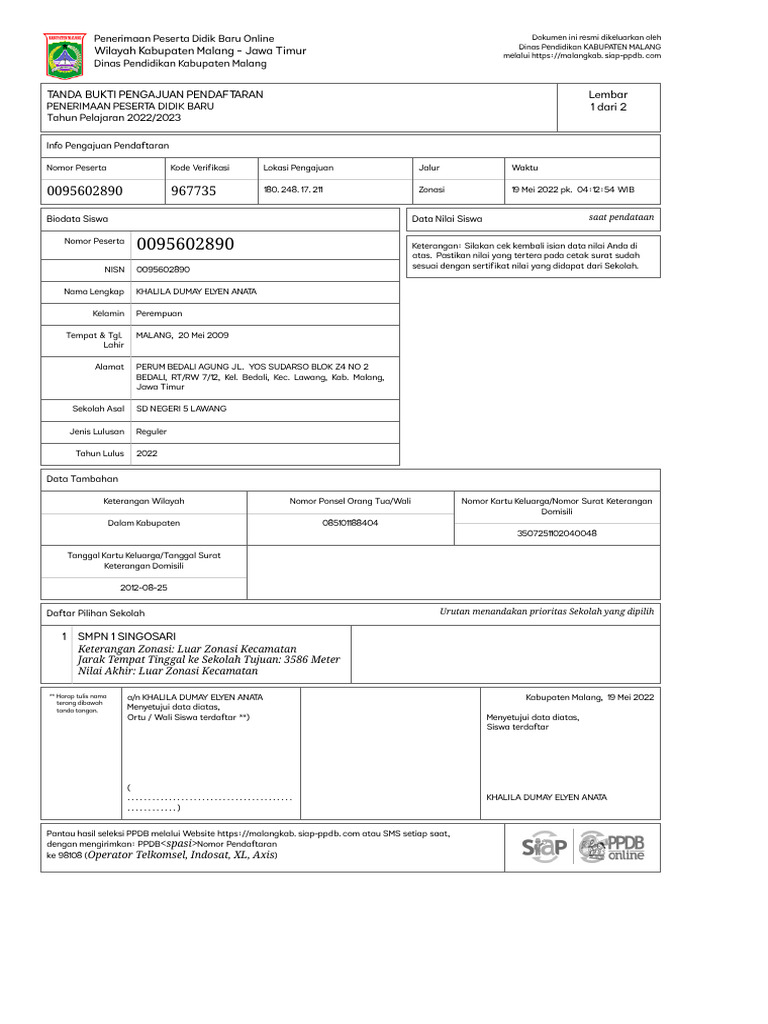 Tanda Bukti Pengajuan Pendaftaran_ 0095602890 _ KHALILA DUMAY ELYEN ...