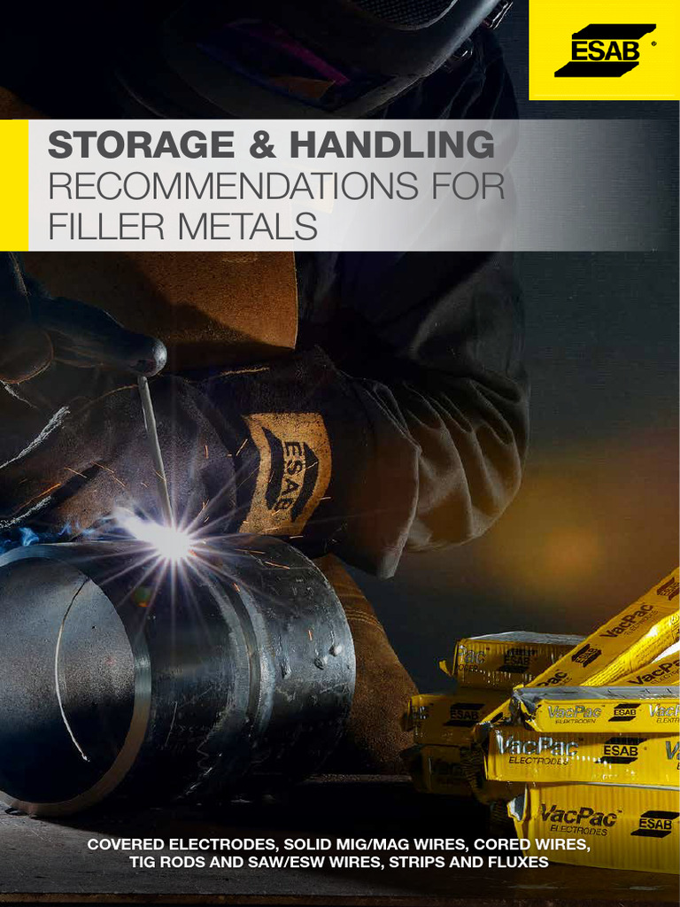 Storage Guidelines for ESAB Consumables | PDF | Welding | Construction