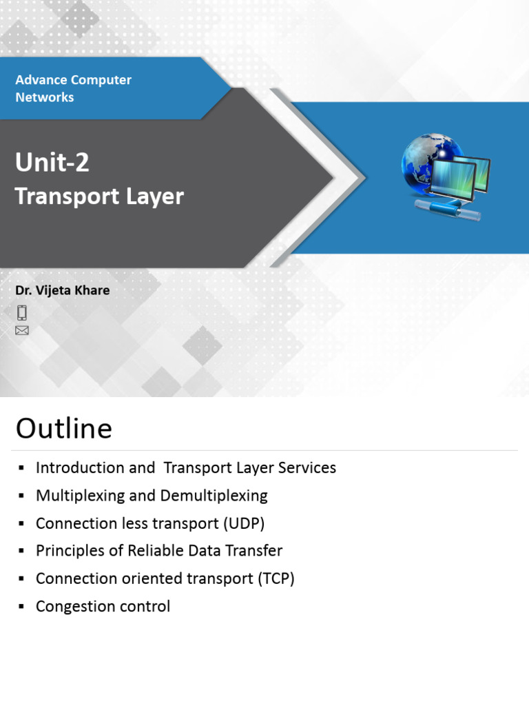 Unit 2 Pdf Transmission Control Protocol Port Computer Networking