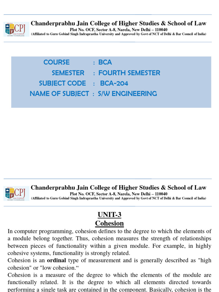 Cohesion and Coupling in Software | PDF | Class (Computer Programming) | Inheritance (Object ...
