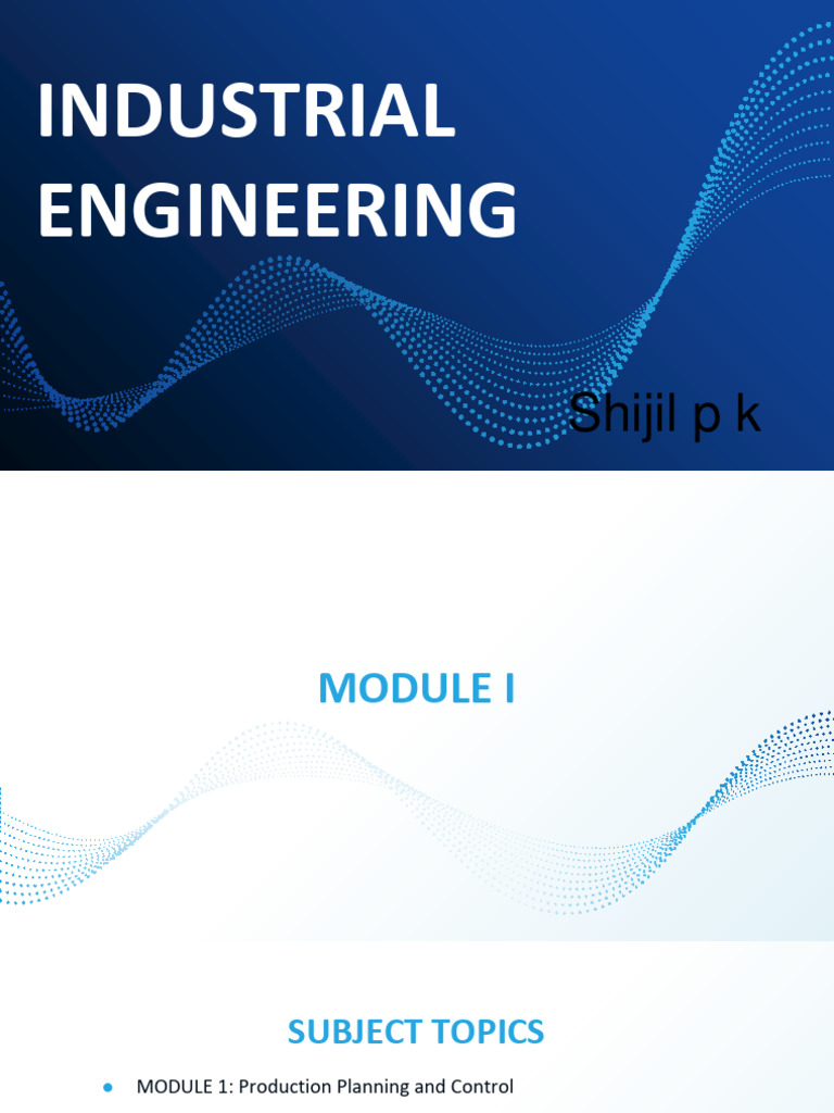 Industrial Engineering Full Subject | PDF | Industrial Engineering | Mass Production