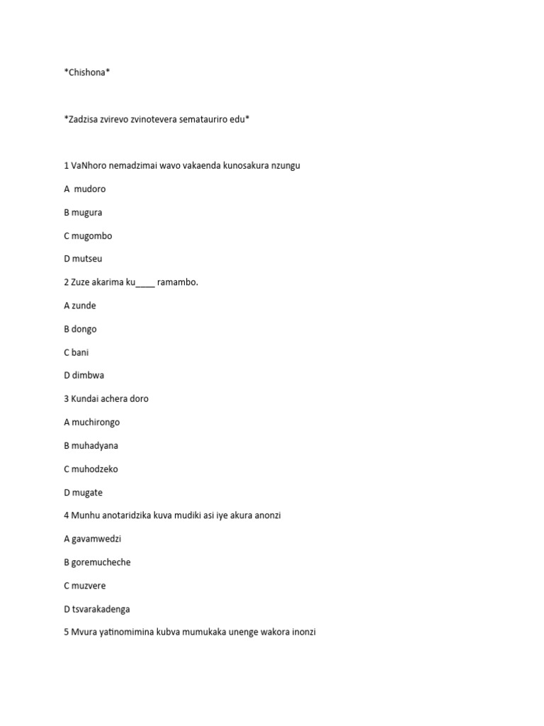 Chishona-WPS Office | PDF | Mystery, Thriller & Crime Fiction
