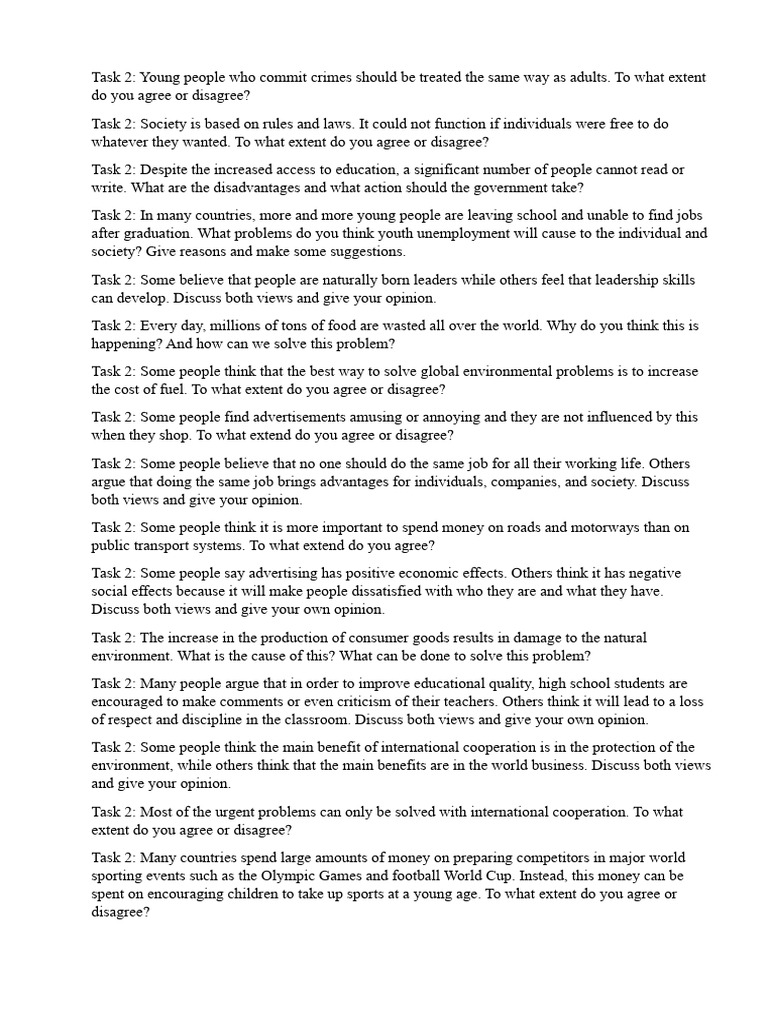 Task 21 | PDF | Adolescence | Crimes