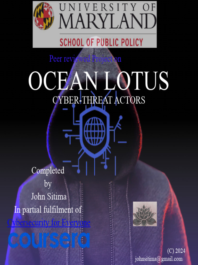 Ocean Lotus Threat Actors Project by John Sitima 2024 | PDF | Security ...