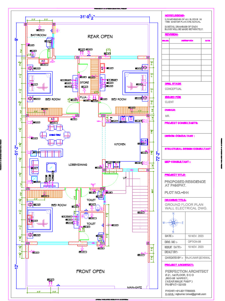 644=Gf Wall Electrical Dwg | PDF