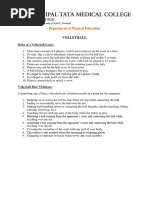 Throwball Rules | PDF | Games Of Physical Skill | Athletic Sports