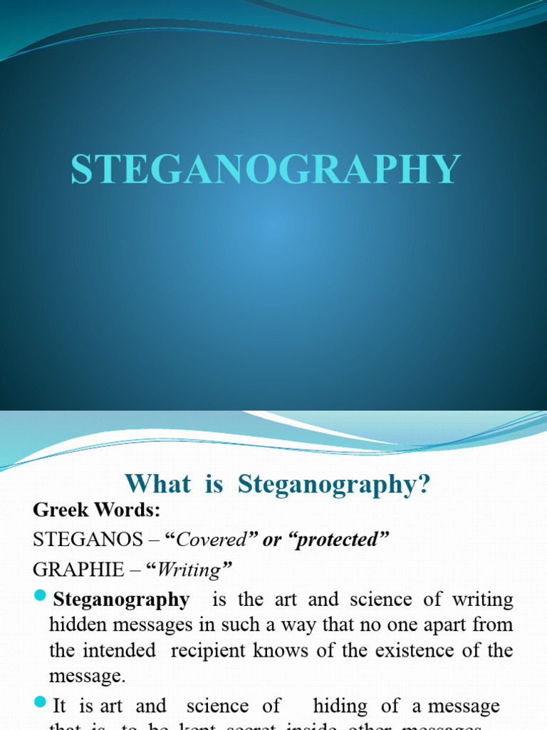 Stegano Combined | PDF | Computing | Espionage Techniques