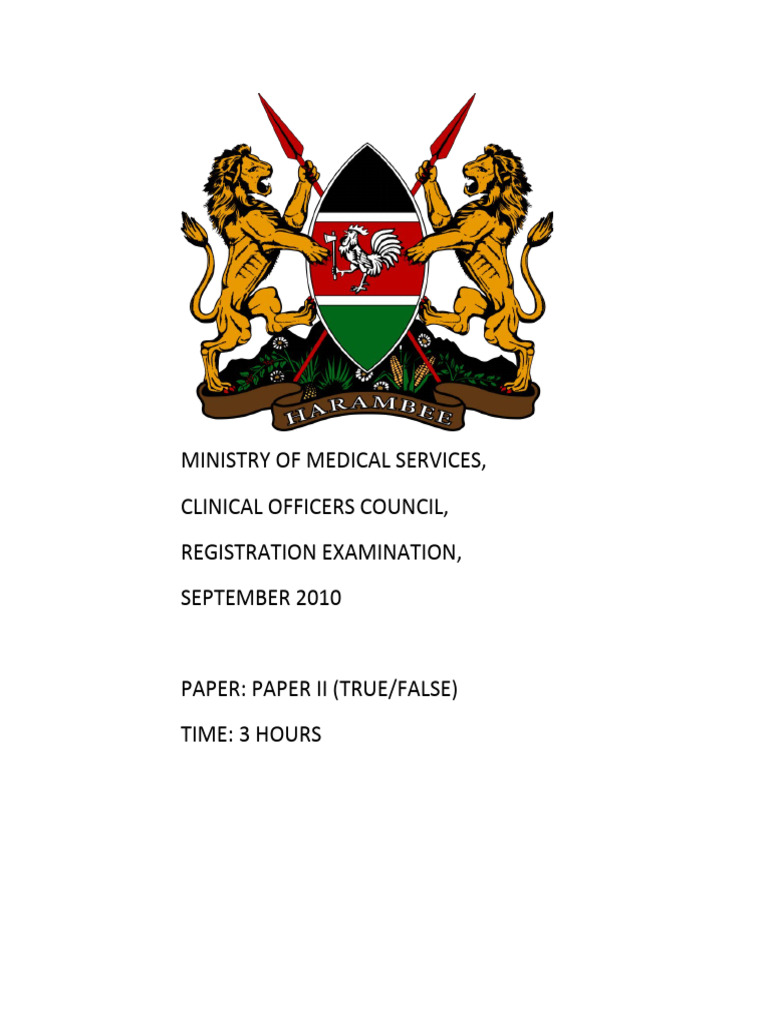 Coc Sept 2010 Paper 2 | PDF | Childbirth | Postpartum Period