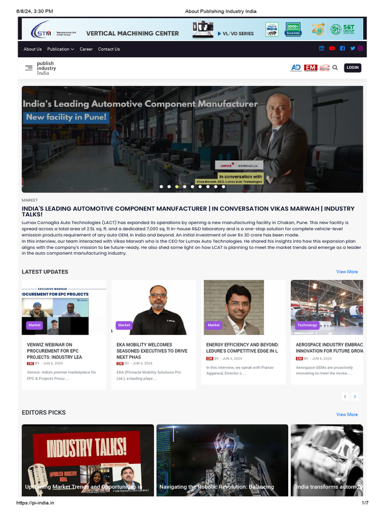 Industrial Magazine - PI India | PDF | Sustainability | Innovation