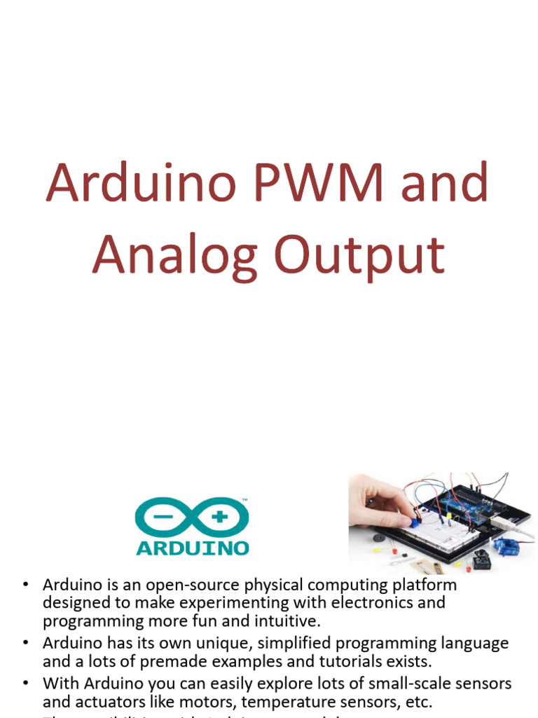 Arduino PWM | PDF | Analogue Electronics | Arduino